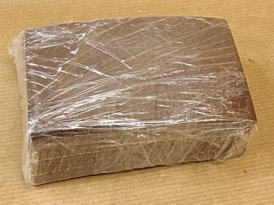 "Old Stock" brown linoleum, in packs of ten pieces